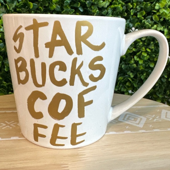 Starbucks | Kitchen | Starbucks 25 Coffee Mug With Gold Lettering 142 ...